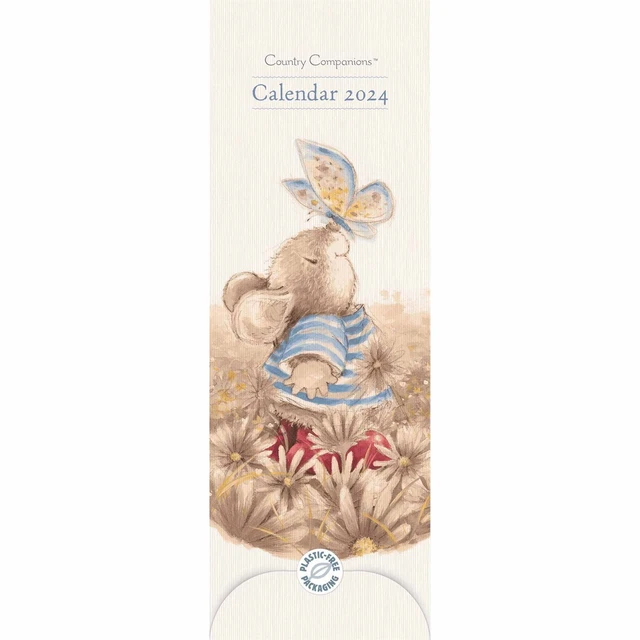 COUNTRY COMPANIONS SLIM Calendar 2024 by Carousel Calendars 240290 £6. ...