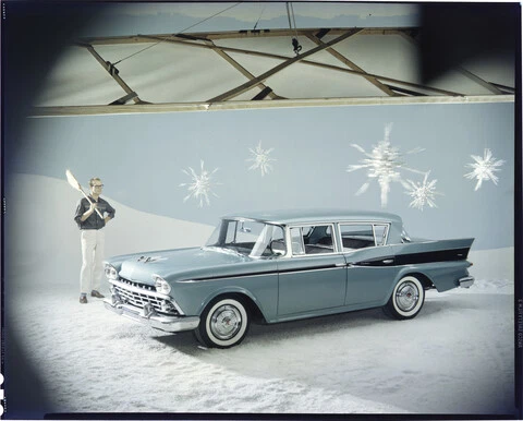 1959 AMC RAMBLER Custom Automobile Old Car Advertising Photo 2 EUR 6,60 ...