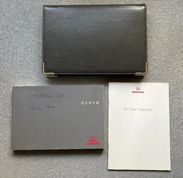 HONDA CIVIC OWNERS Manual Handbook Wallet 2000-2003 £12.89 - PicClick UK