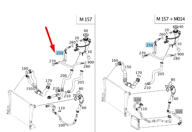 GENUINE MERCEDES C218 S212 W212 X218 CLS Shooting Brake Vent line ...