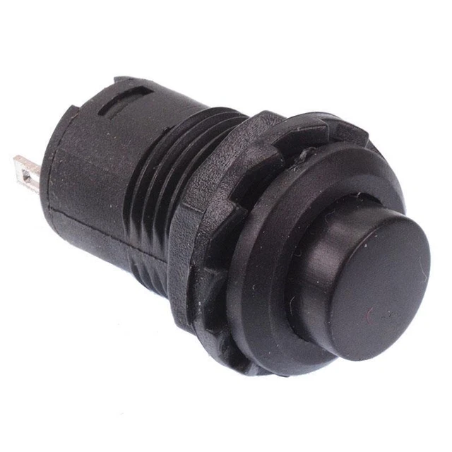 BLACK ON/OFF LATCHING Push Button Switch Locking Car Dash Boat 12V £2. ...
