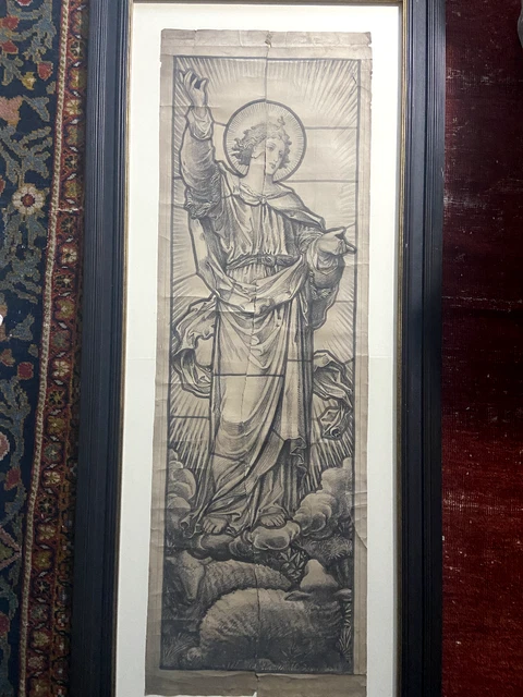 GENUINE PRE-RAPHAELITE SCHOOL Cartoon Drawing by James Powell and Sons ...