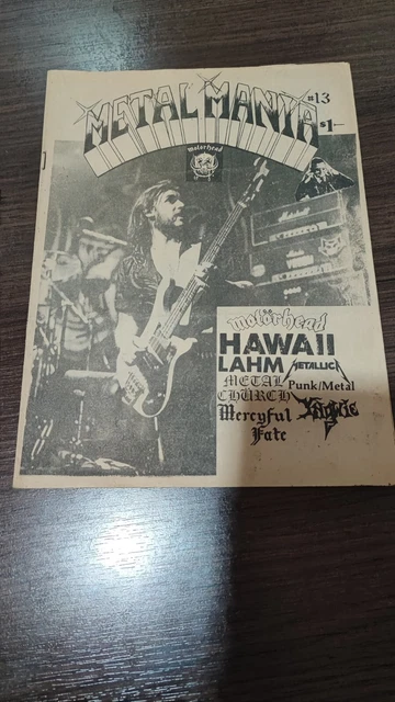 FANZINEMETAL MANIA METAL 80S (Motorhead, Hawaii, Metallica, Mercyful ...