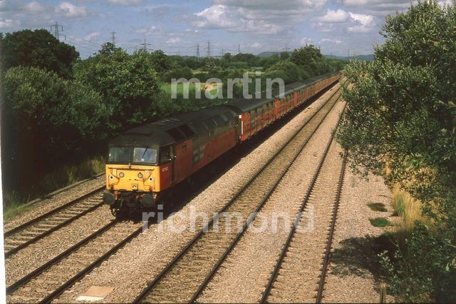 NEWPORT CLASS 47 47782 Parcels Train 21.7.98 35mm Unmounted Slide RN403 ...