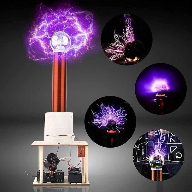 TESLA COIL SUIT Arc Test Plasma Wireless Electricity Transmission 35 ...