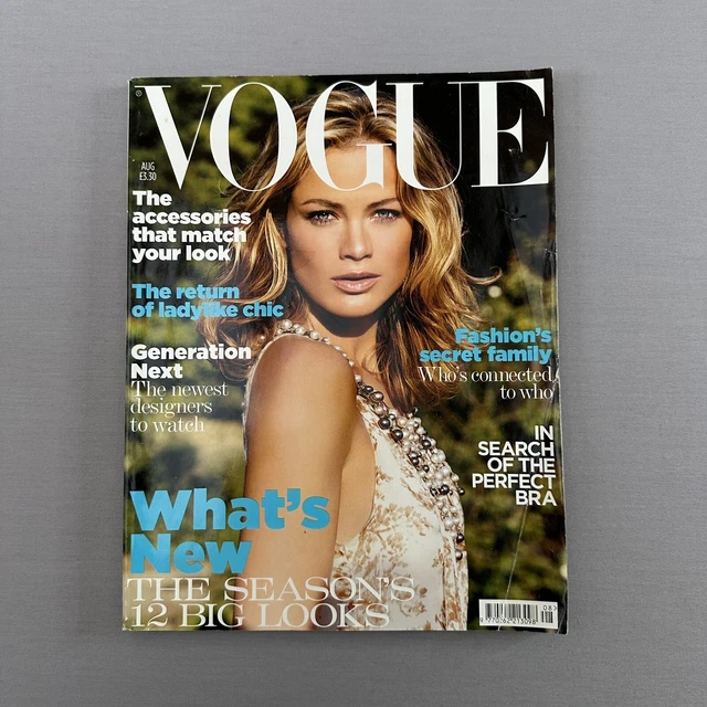 BRITISH VOGUE MAGAZINE August 2004 Carolyn Murphy UK English United ...