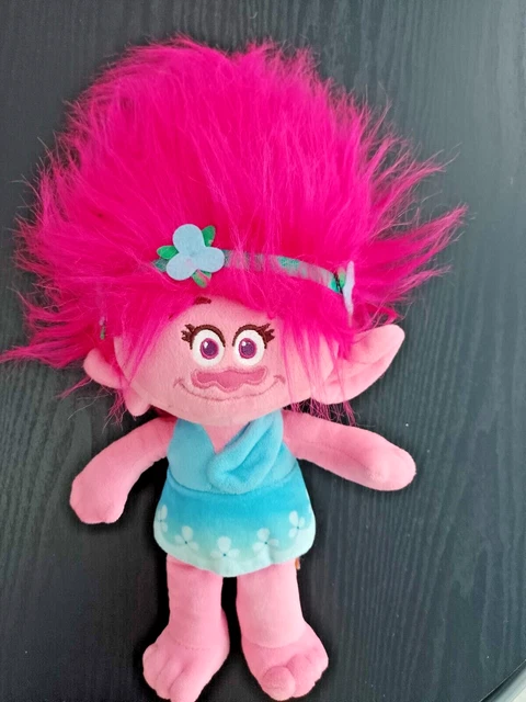 DREAMWORKS TROLLS POPPY Pink Plush Soft Toy Doll - Excellent Cond £4.99 ...