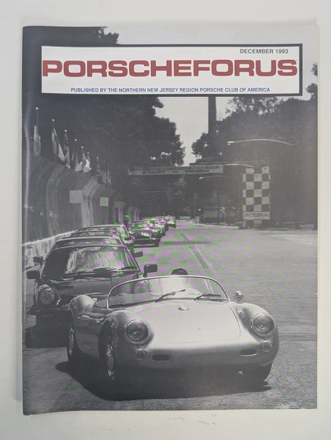 VINTAGE PORSCHE CLUB Magazine Porscheforus December 1993 NJ PCA Club ...
