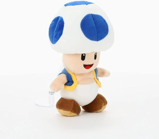 SUPER MARIO ALL STAR COLLECTION Blue Toad S Stuffed Toy / Plush Doll ...