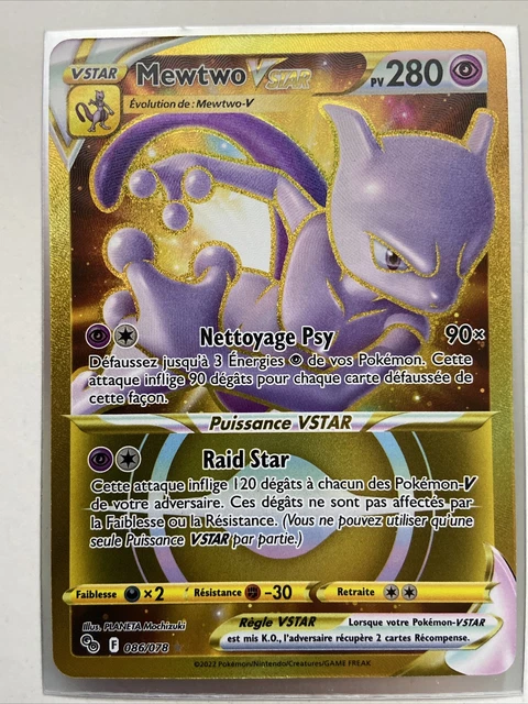 CARTE POKÉMON MEWTWO VSTAR 86/78 Epée et Bouclier Pokémon go FR EUR 45,00 - PicClick FR