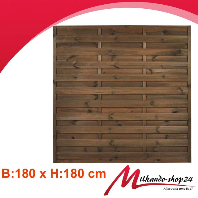 Lamellenzaun 180x180 Globus