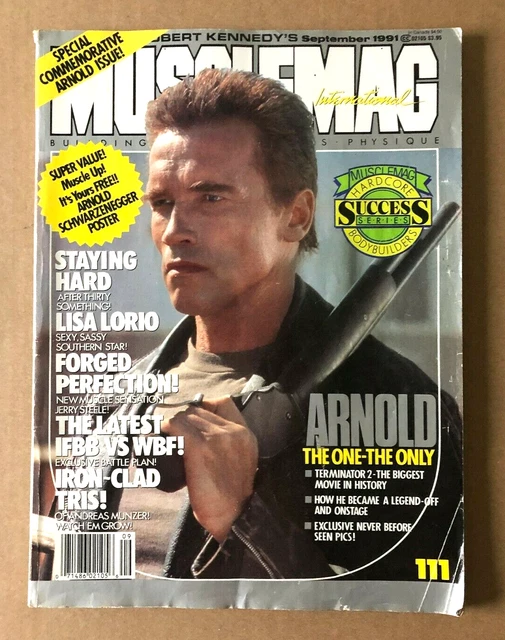 VTG BODYBUILDING MAGAZINE Musclemag International Sept 1991 Arnold S ...