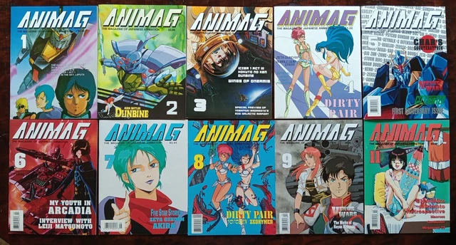 ANIMAG: THE MAGAZINE of Japanese Animation Vol 1 lot (10 issues) 1-9, 11 £80.04 - PicClick UK