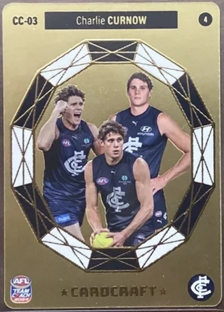 AFL 2024 TEAMCOACH Gold Card Craft Charlie CURNOW CC-03 Code Unused ...