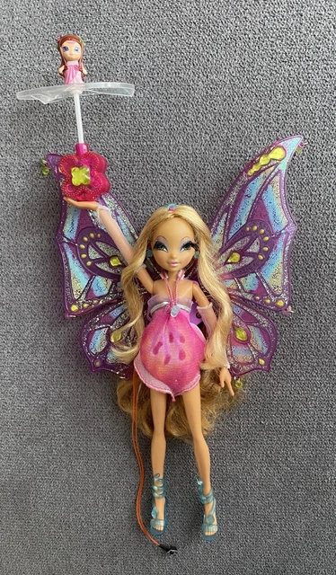 ORIGINAL WINX CLUB Puppe doll girl Flora Enchantix Pixie Flight selten ...