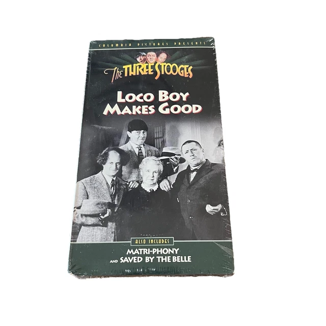 THE THREE STOOGES Loco Boy Makes Good VHS Vintage Classic New Sealed ...