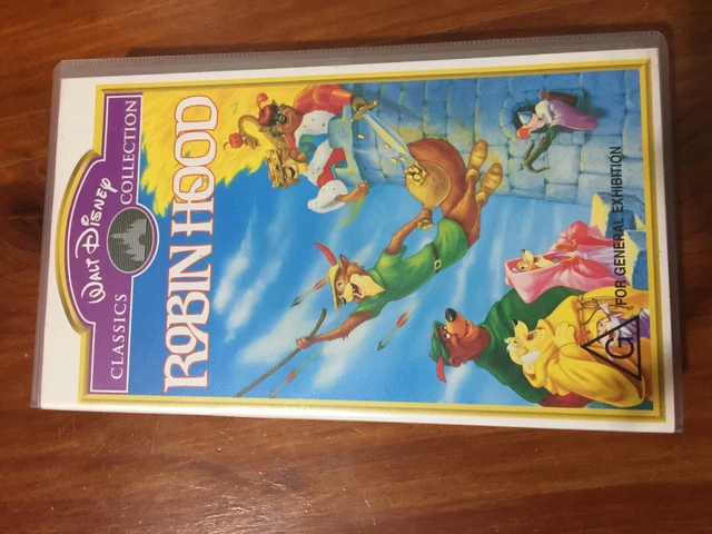 ROBIN HOOD WALT disney classics collection vhs movie carton anime ...