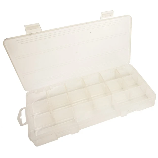 ESCA STORAGE CASE bianco trasparente pareti divisorie regolabili ...