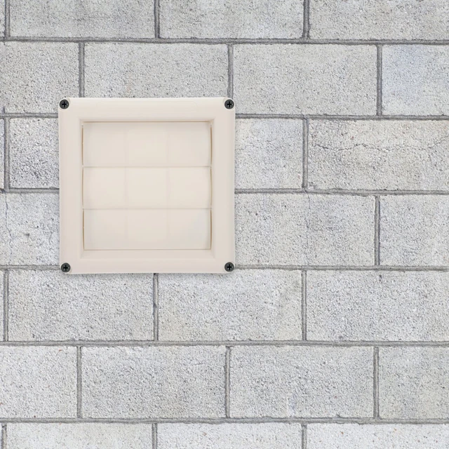 LOUVERED EXTERNAL VENT Cover Outdoor Dryer Exterior Wall Air Outlet Cap ...