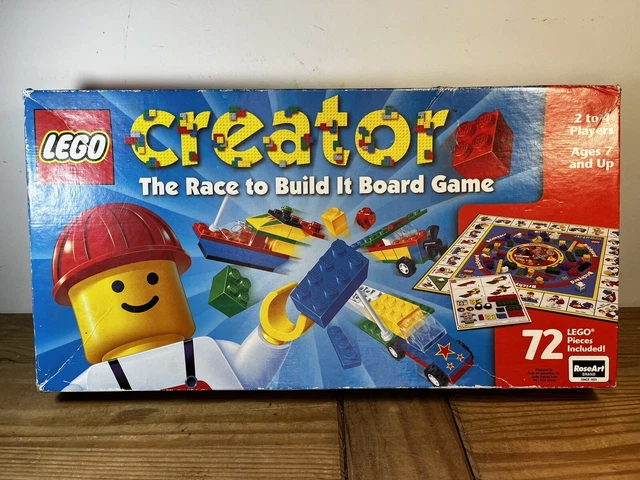 LEGO CREATOR THE Race To Build It Board Game 1999 - RARE VINTAGE ...