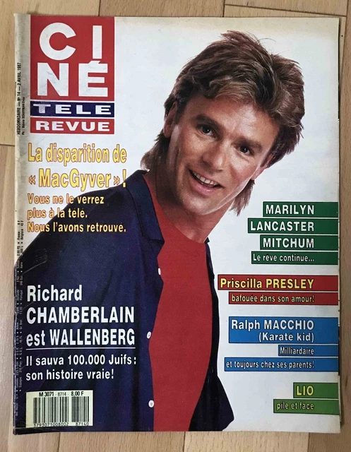 CINE REVUE N°14/1987-MACGYVER-JAN MICHAEL VINCENT-PRISCILLA PRESLEY EUR ...