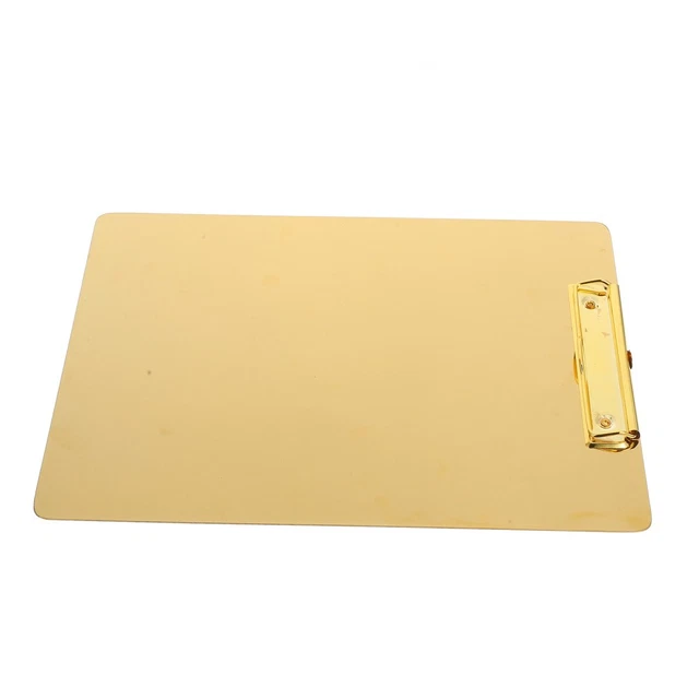 STAINLESS STEEL FILE Clip Board A4 Clipboard Paper Holder Memo Folders ...
