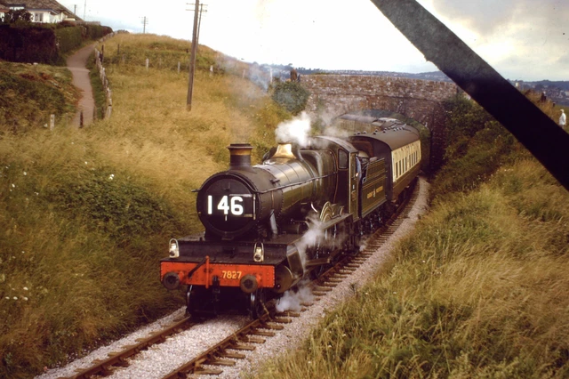 35MM RAILWAY SLIDE BR BRITISH RAIL STEAM LOCO 7827 at Three Beaches ...
