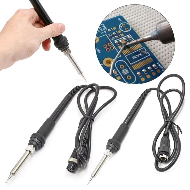 HEAT SOLDER STATION Electric Soldering Iron Replacement Handle 5 Pin 5 ...