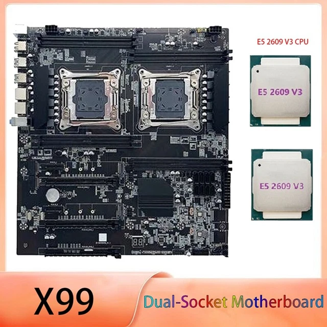 X99 DUAL-SOCKET MOTHERBOARD LGA2011-3 Dual CPU Computer Motherboard ...