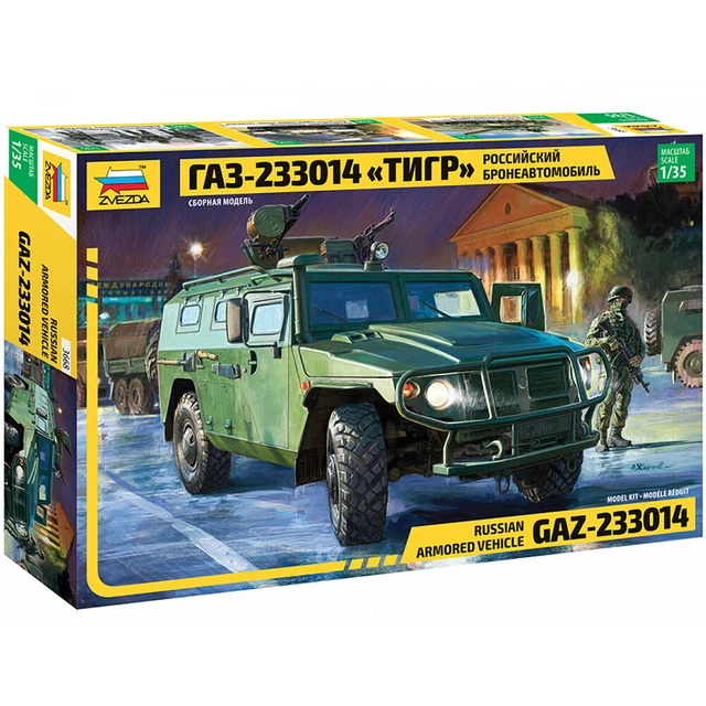 ZVEZDA GAZ-233014 MODEL Kit Military Vehicle Russian Armoured Z3668 ...