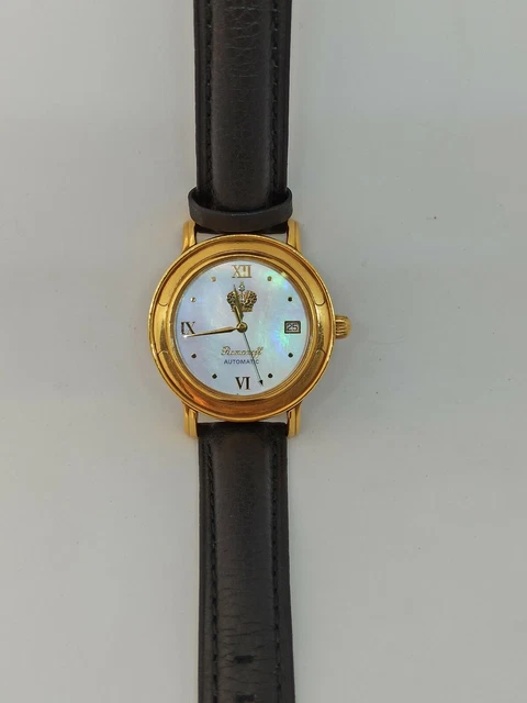 RARE ROMANOFF AUTOMATIC 25 Jewels Eta 2824 SWISS Wrist Watch Date Mens ...