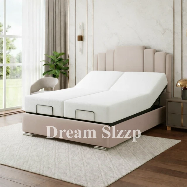 TOWER ART DECO Electric Adjustable Beds Mobility + Headboard + Mattress ...