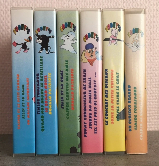 LOT 6 VHS Classics cartoons TOONY'S - Collection des grands cartoons ...