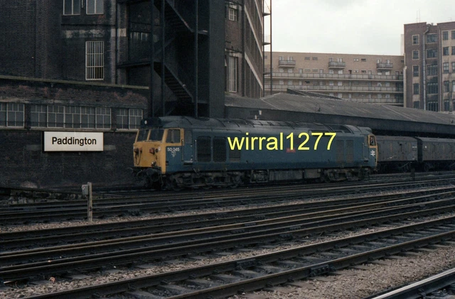 ORIGINAL RAILWAY PHOTOGRAPHIC negative Class 50 50045 at Paddington. £3 ...