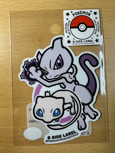 MEWTWO & MEW B-Side Label Sticker Pokemon Center $9.99 - PicClick