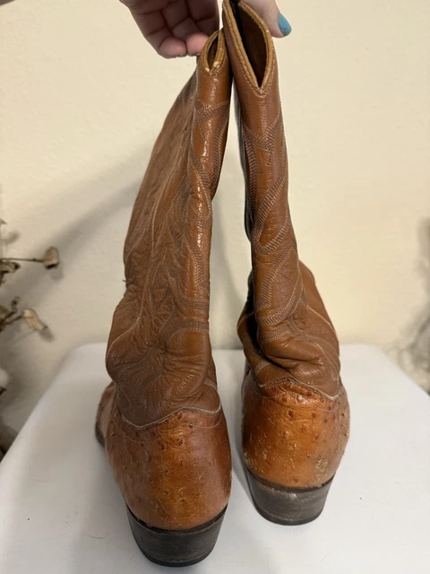 J. CHISHOLM BOOTS Cowboy Western Leather Size 10 D Handcrafted Men’s ...