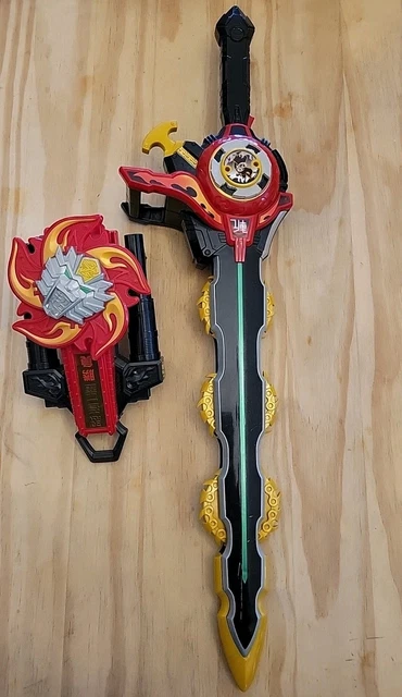 POWER RANGERS NINJA Steel Master Blade Chainsaw Sword & Steel Lion Fire ...