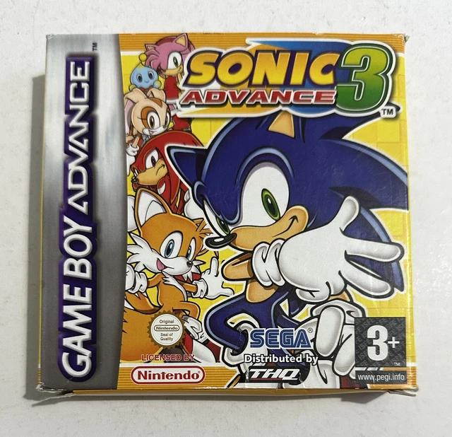 SONIC ADVANCE 3 III Nintendo Game Boy Advance GBA Complete PAL Sega £29 ...