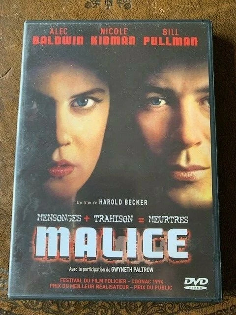 DVD MALICE HAROLD Becker Alec Baldwin Nicole Kidman Prix Public Cognac ...