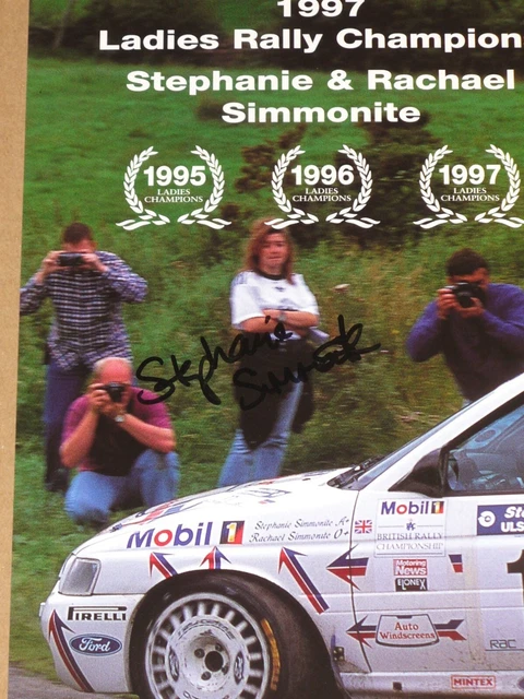 SIGNIERT STEPHANIE SIMMONITE / RACHAEL SIMMONITE - 1997 Ford Motorsport ...