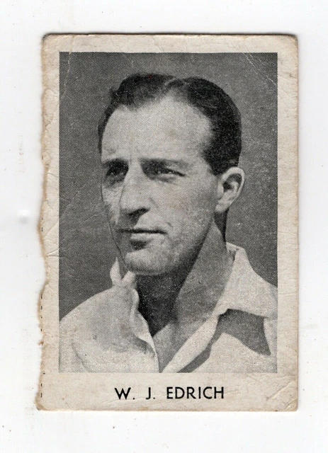 CRICKET TRADE CARD 1950s. Bill Edrich England £3.16 - PicClick UK