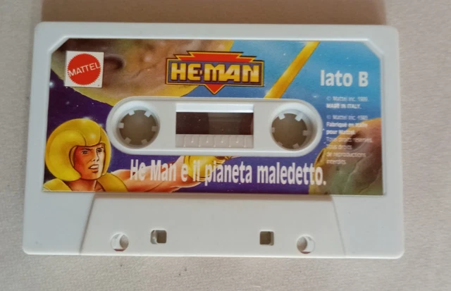 HE-MAN RARA CASSETTA MATTEL 1989 Esplosione Cosmica / Pianeta Maledetto ...