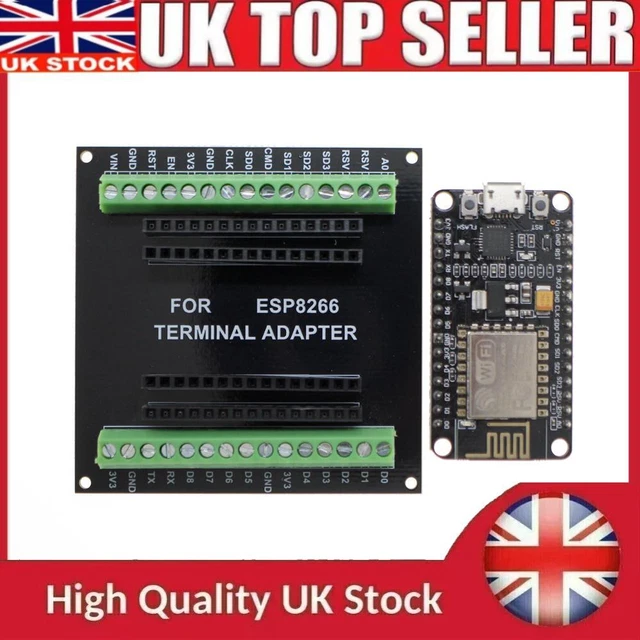 ESP8266 BREAKOUT BOARD Wi-Fi GPIO 1 Into 2 NodeMCU Development Board £ ...