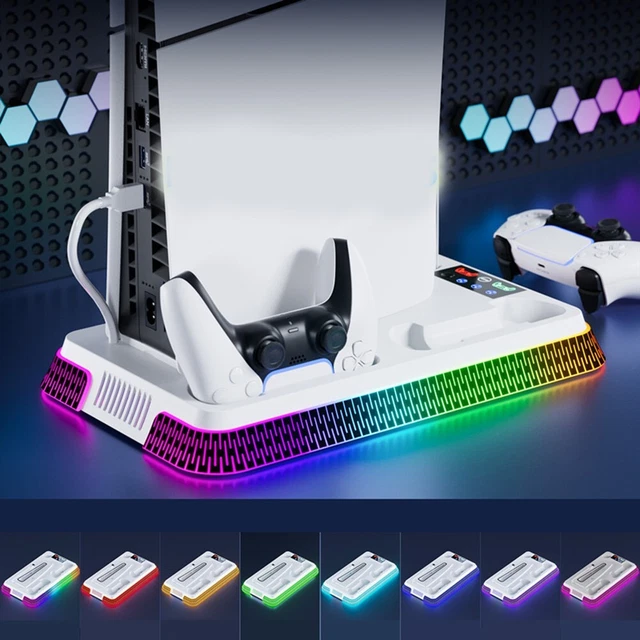 STURDY VERTICAL STAND for PS5 Pro with Built In Cooling Fan and ...