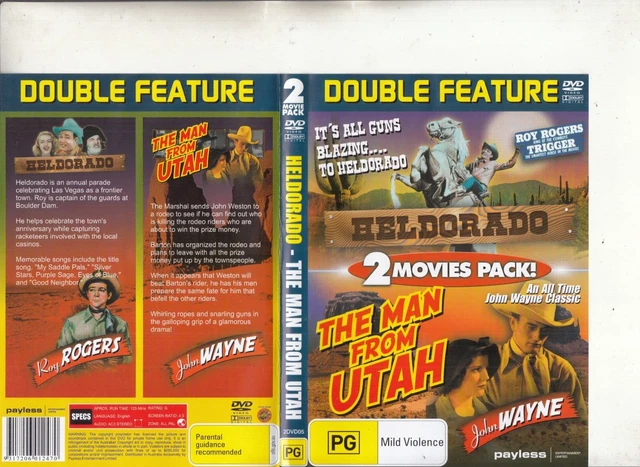 HELDORADO-1946 & THE Man From Utah-1934-Payless Entertainment-Movie PE ...