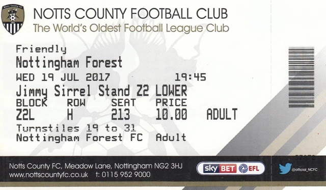 Notts County V Forest FOR SALE! - PicClick UK