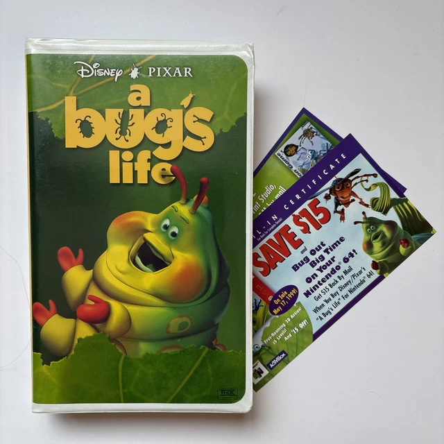 A BUG’S LIFE (1998) Walt Disney Pixar VHS Clamshell Promo Material ...