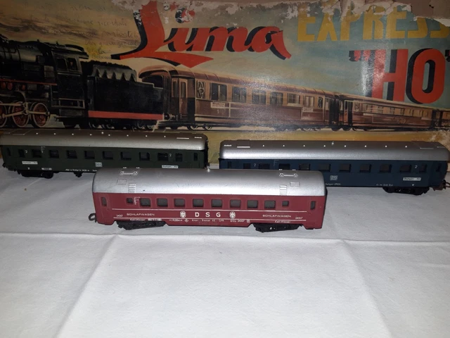 LOTTO 6 VAGONI Lima Express H0 Buonissime Condizioni Anni '60. EUR 33 ...