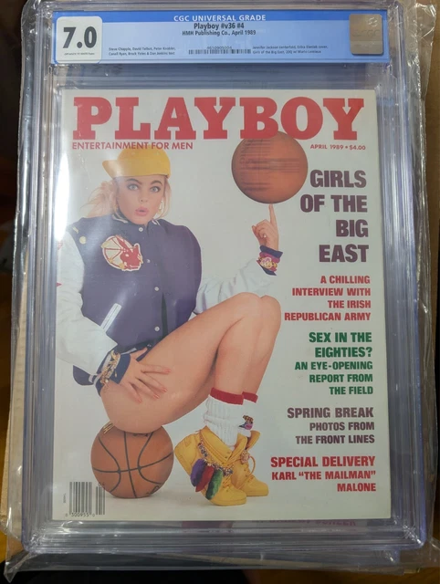 PLAYBOY MAGAZINE CGC 7.0 April 1989 Erika Eleniak Girls Of Big East Cover EUR 34,07 - PicClick DE