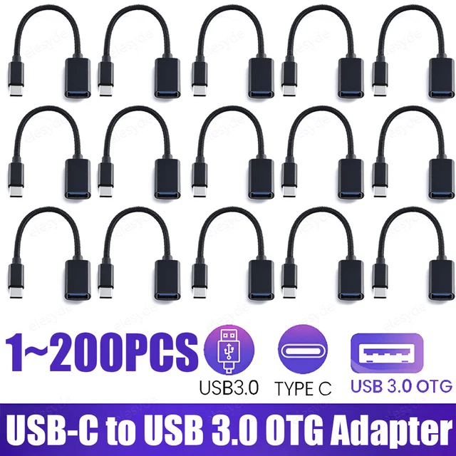 USB-C 3.1 TYPE C Male to USB 3.0 Type A Female OTG Adapter Converter ...